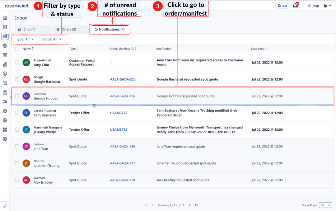 Actionable Inbox Notifications